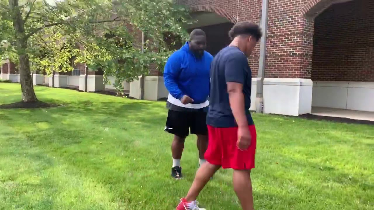 Defensive Line Stab Technique - YouTube