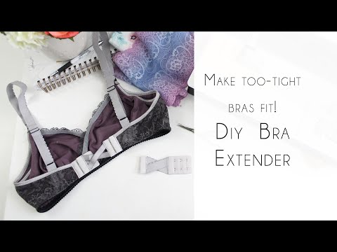 Make your too tight bras fit with a diy extender!