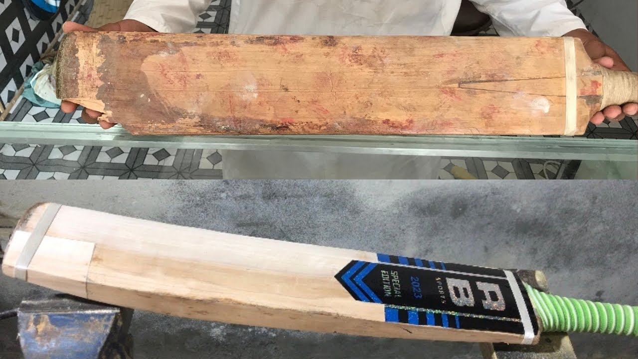 How to repair bottom of cricket bat / Major Toe Repair /Bat Repair at ...