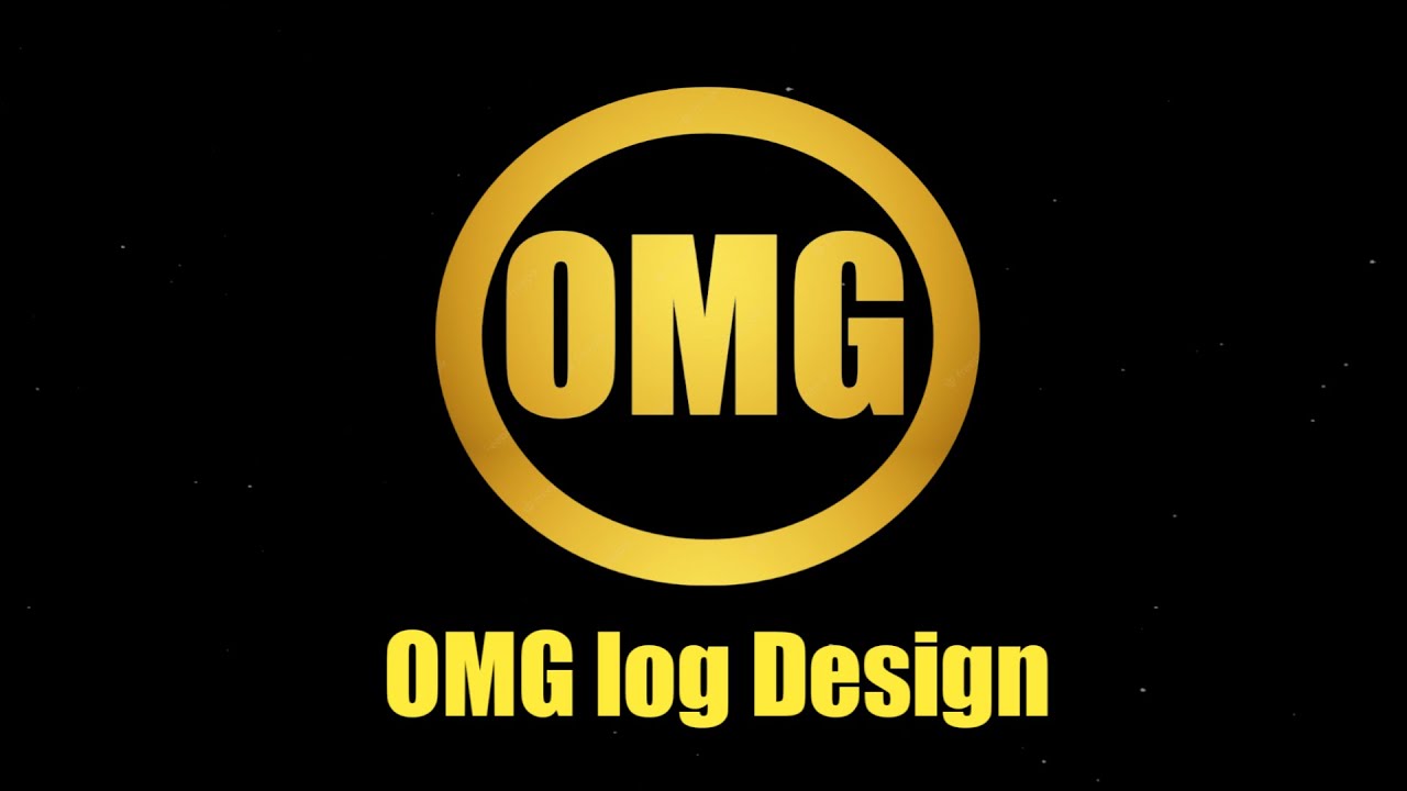 How to make OMG logo/ OMG logo Design/Logo maker/Simple Logo Designer ...