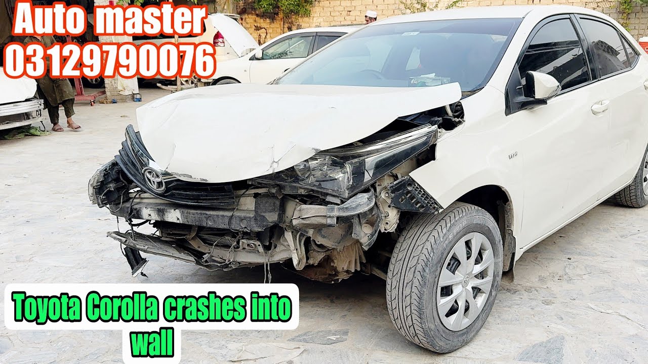 Toyota Corolla crashed into Wall Awesome process repair by Auto master ...