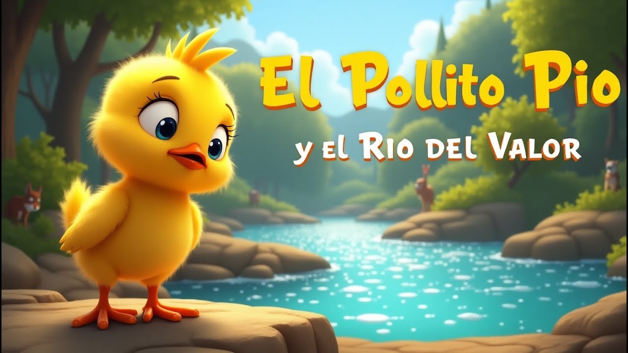 El Pollito Pío y el Río del Valor 🐤 | Cuento épico infantil sobre ...