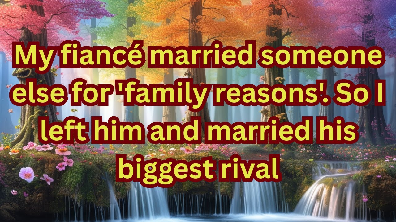 My fiancé married someone else for 'family reasons'. So I left him and ...
