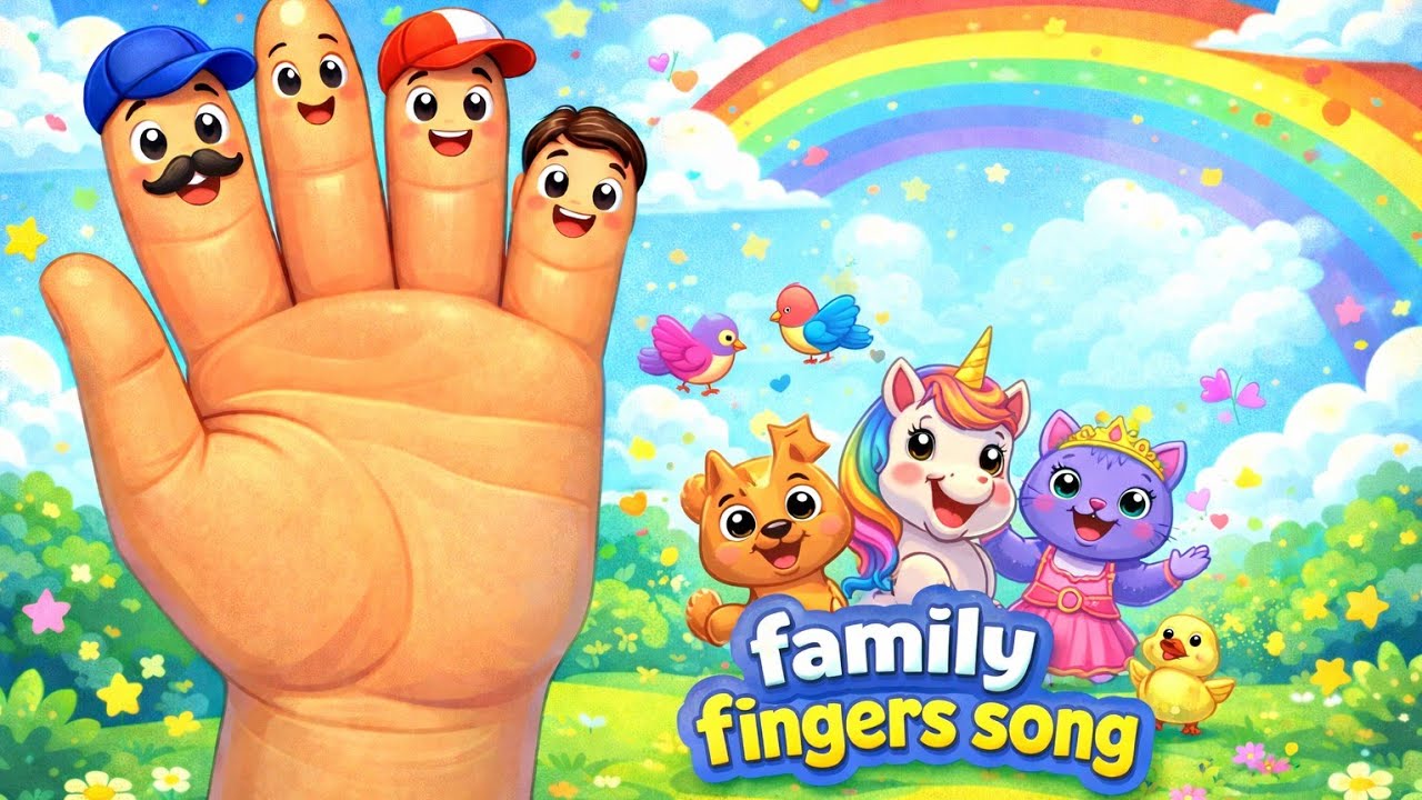 Daddy Finger Daddy Finger | Finger Family Song | 5 Minutes Kids Rhyme ...