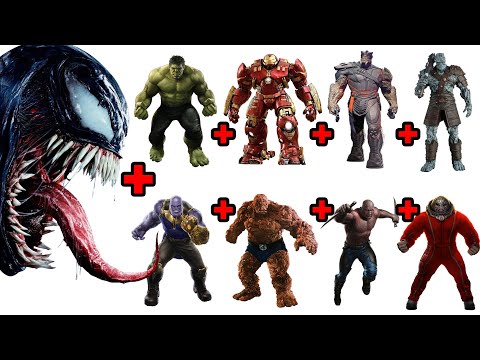 Illustrator Combines 15 Marvel Big Guys into One Giant Character