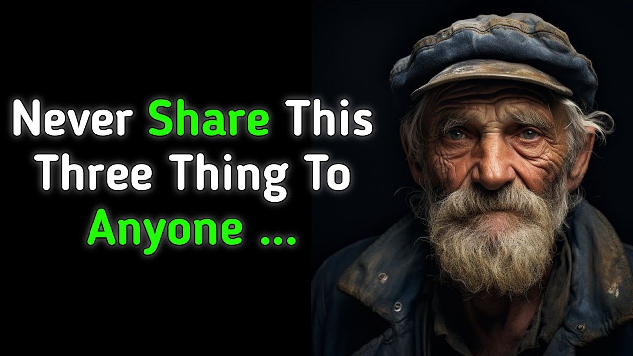 Never Share These 3 Things With Anyone ! (Life Lessons to Learn ...