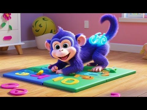 Five Little Monkeys Jump and Count | Fun Counting Song for Kids | Learn Numbers with Monkeys ...