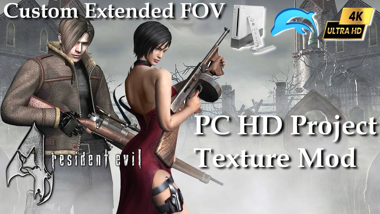 Resident Evil 4 Wii Edition~PC HD Project Texture 4K Custom FOV | Dolphin | PC RTX 4090 - YouTube