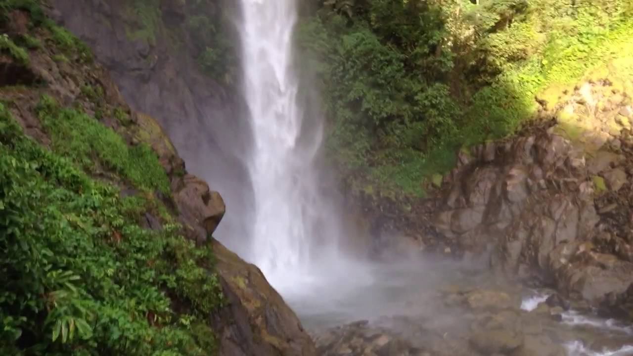 Waterfall Andes Mountains Ecuador - YouTube