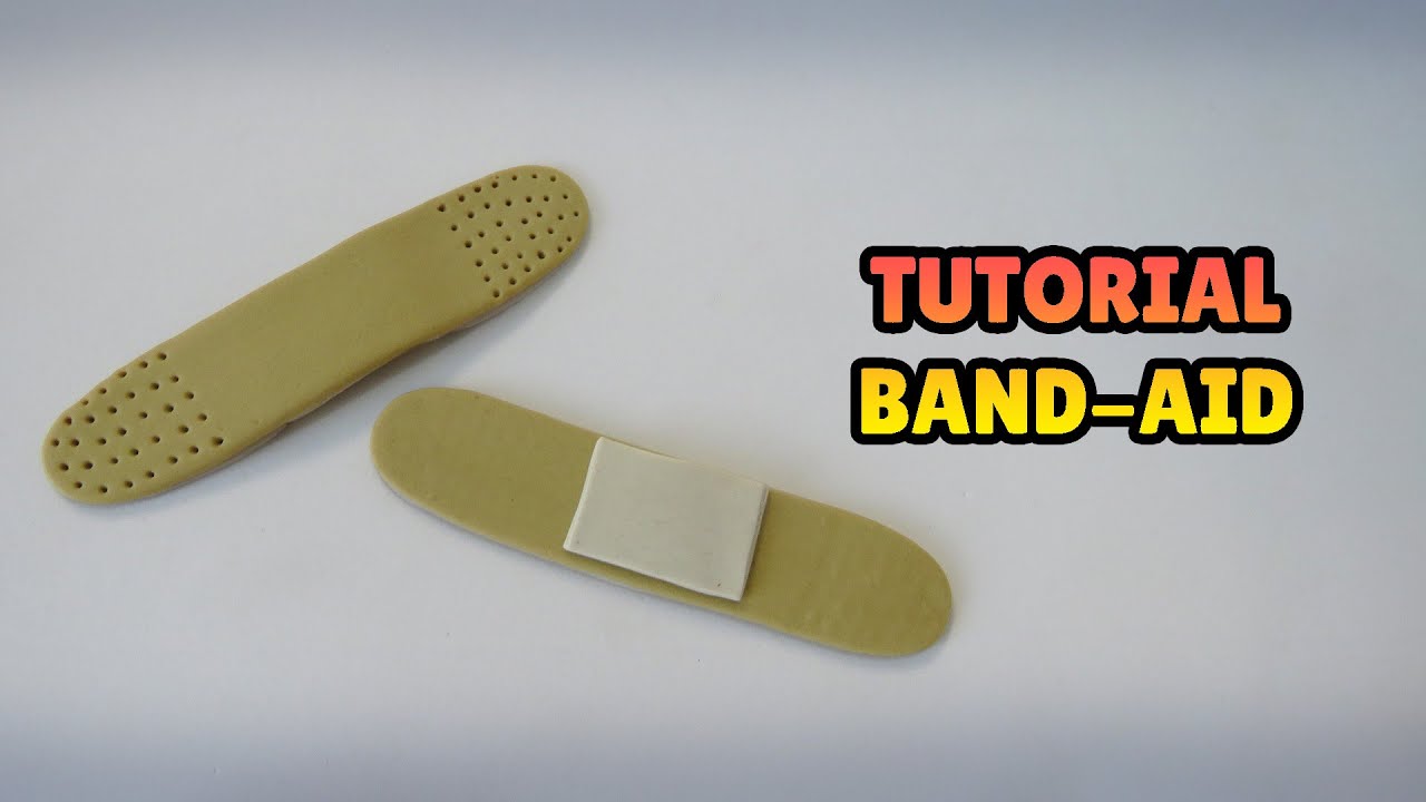🔴 FAÇA um BAND-AID - Tutorial Fácil Biscuit, Pasta Americana, Clay ou ...