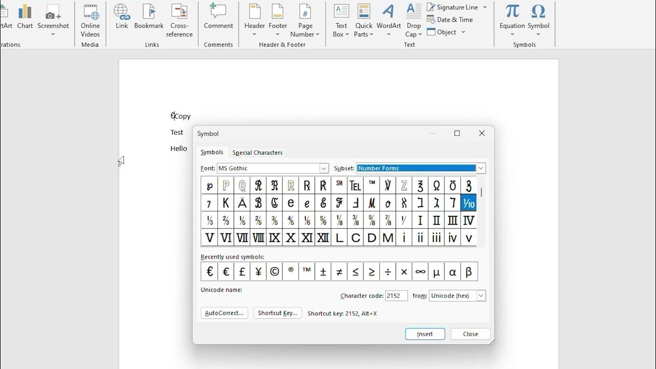 How To Add Roman Numerals in Word Document - YouTube