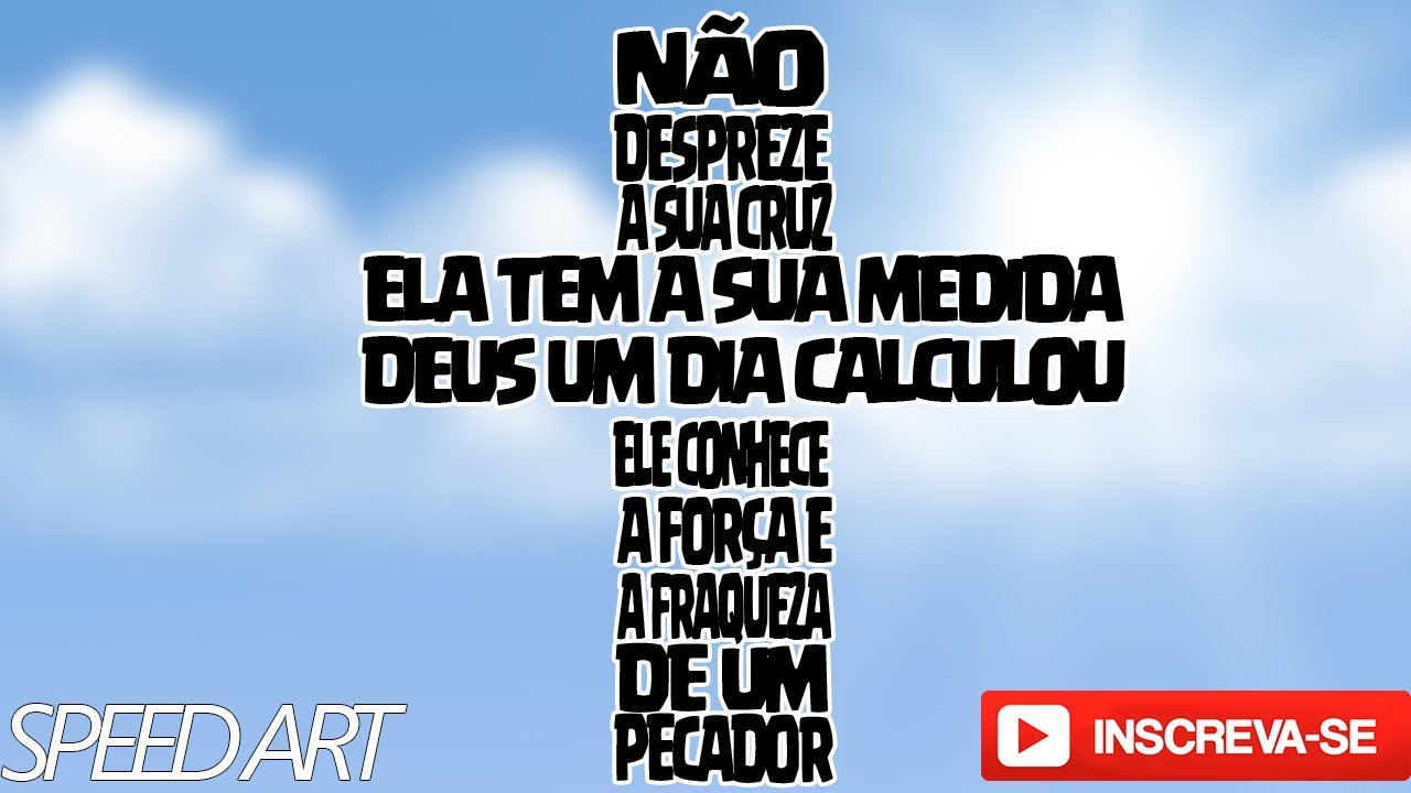 Photoshop - Speed Art letras em forma de cruz. - YouTube