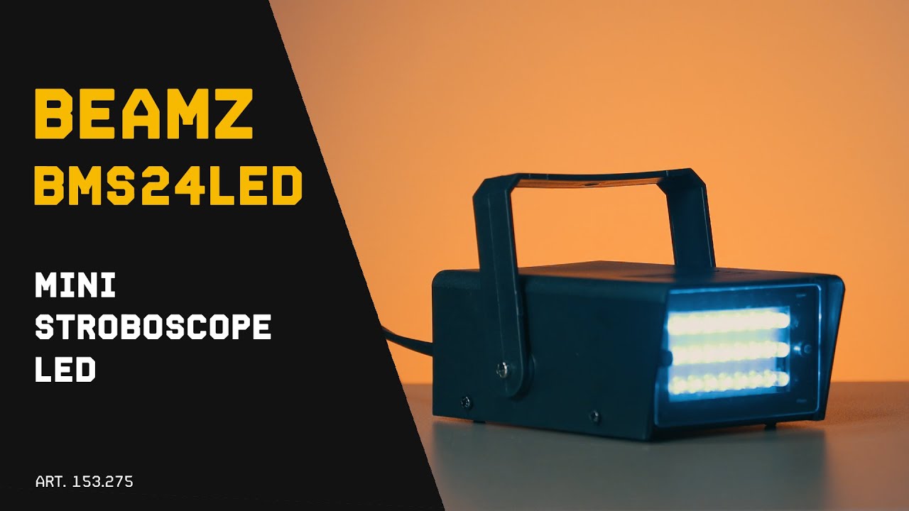 BeamZ BMS24LED Mini Stroboscope LED - 153.275 - YouTube