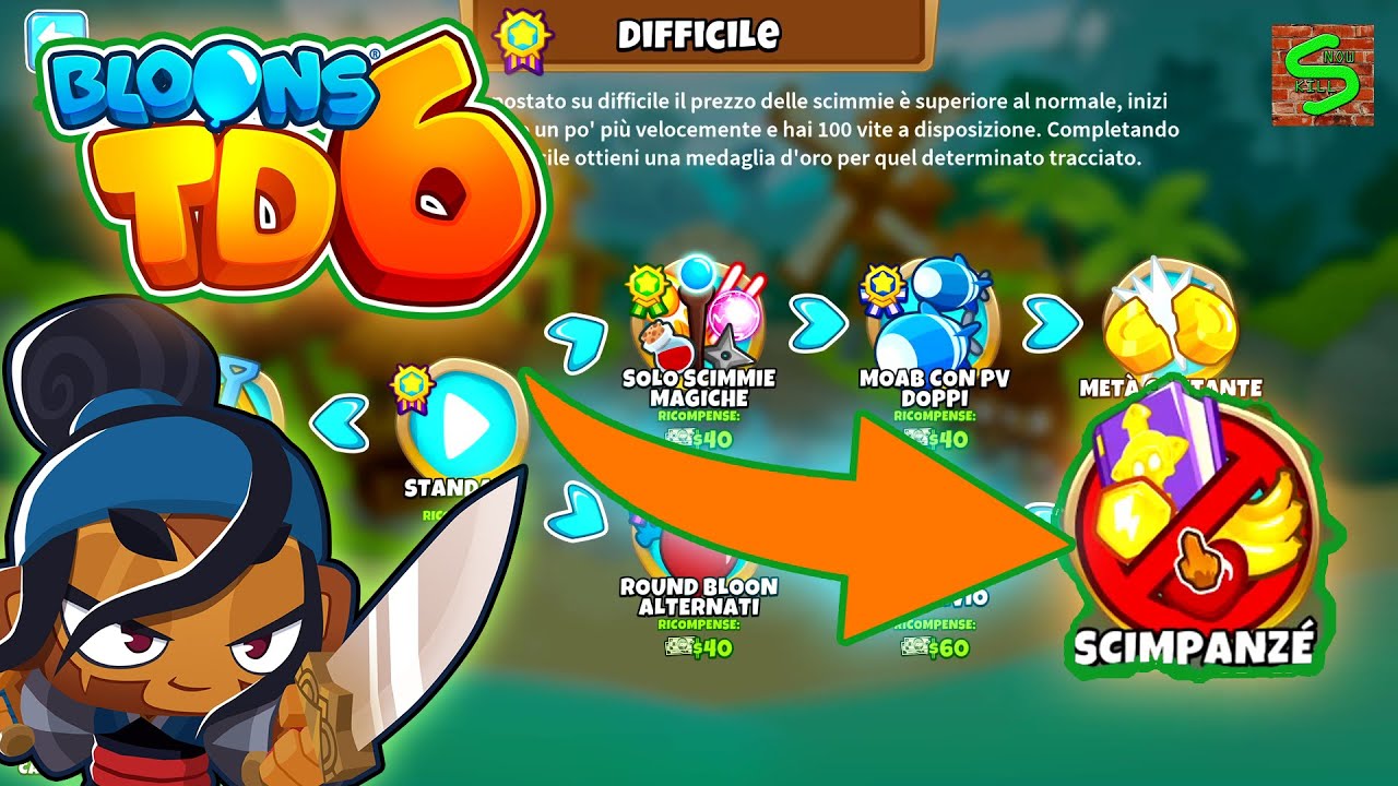 BLOONS TD6 ITA - CAMPO DELLE SCIMMIE - SCIMPANZÈ - YouTube