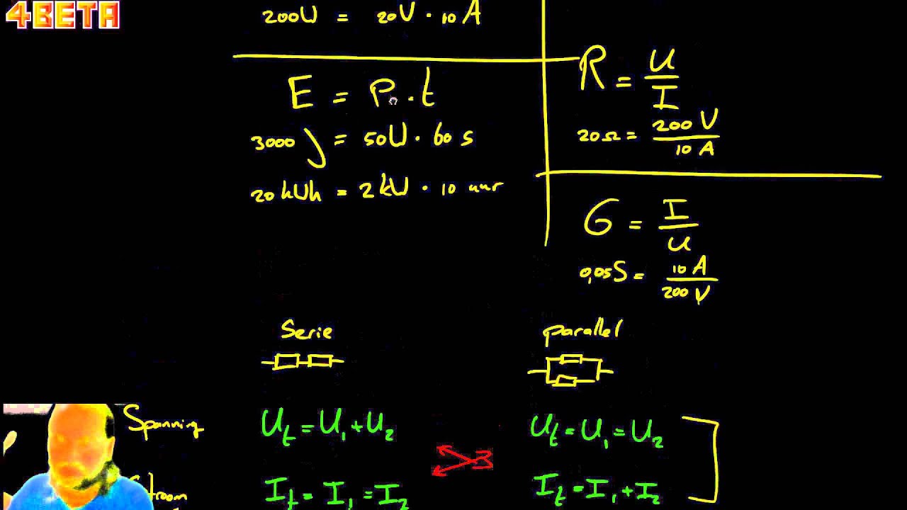 Samenvatting formules Elektriciteit Havo 4 - YouTube