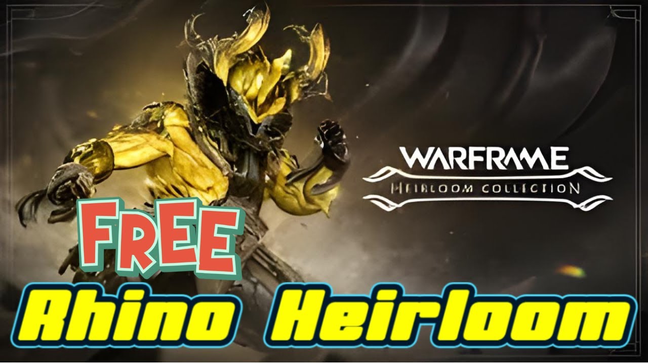 Tutorial Rhino Heirloom Steel Collection FOR FREE! WARFRAME ALL ...