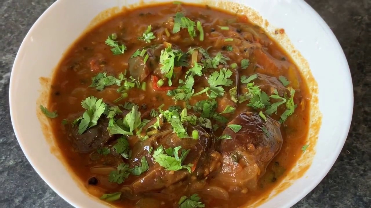 Brinjal Chutney | Brinjal Curry | South Indian Muslim Wedding Style ...