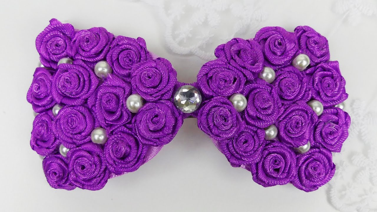 DIY Hair Bow I Ribbon Roses Bow Tutorial I How To Make Hairbow I DIY diy-hair-bow-i-ribbon-roses-bow-tutorial-i-how-to-make-hairbow-i-diy