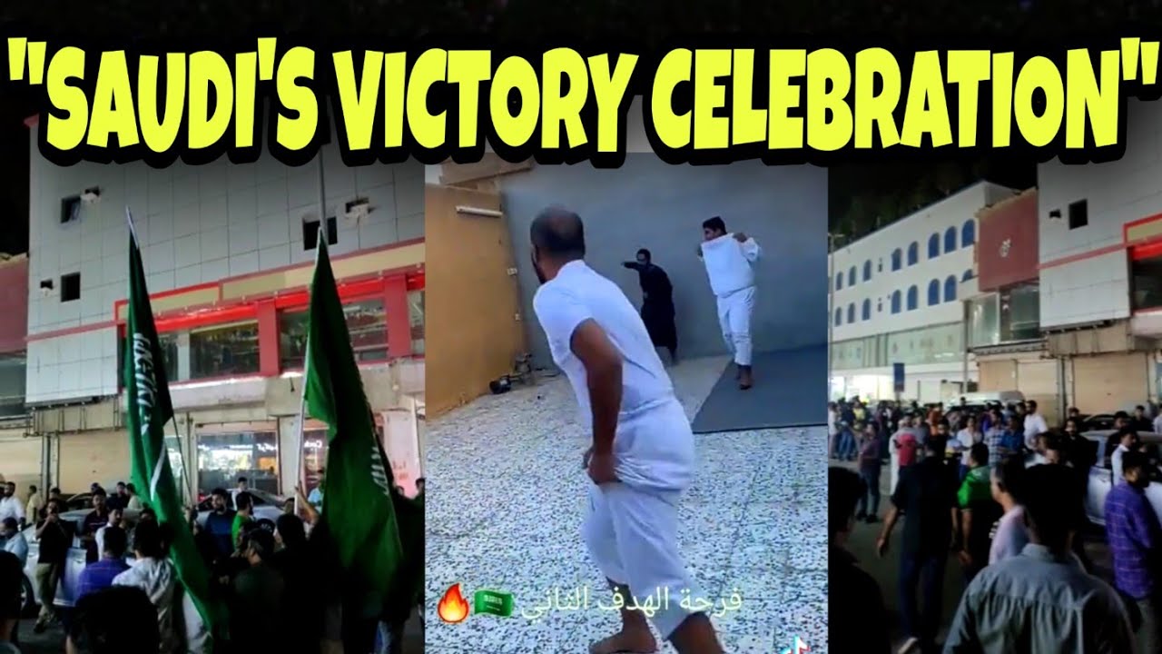 Saudi's victory celebration;Against Argentina🇦🇷|Saudi football ...