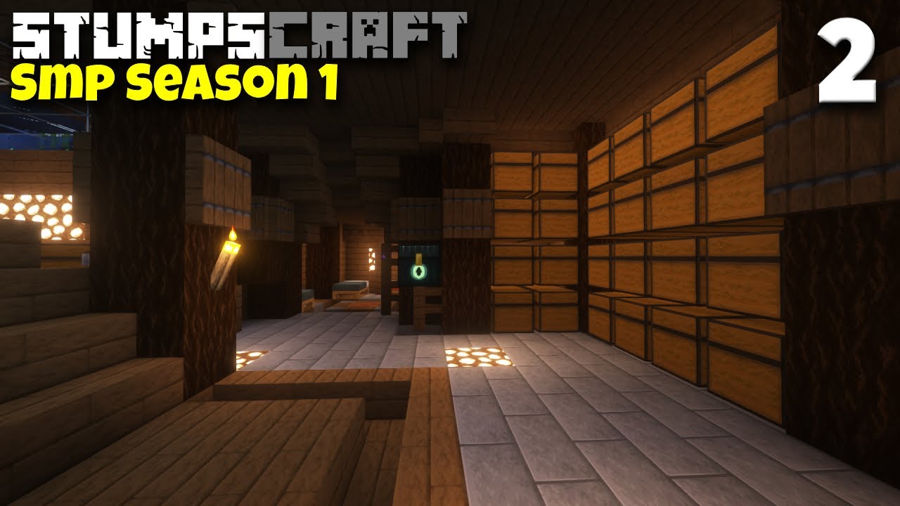 Underground Starter Base | Stumpscraft Smp Ep.2 | Season 1 - YouTube