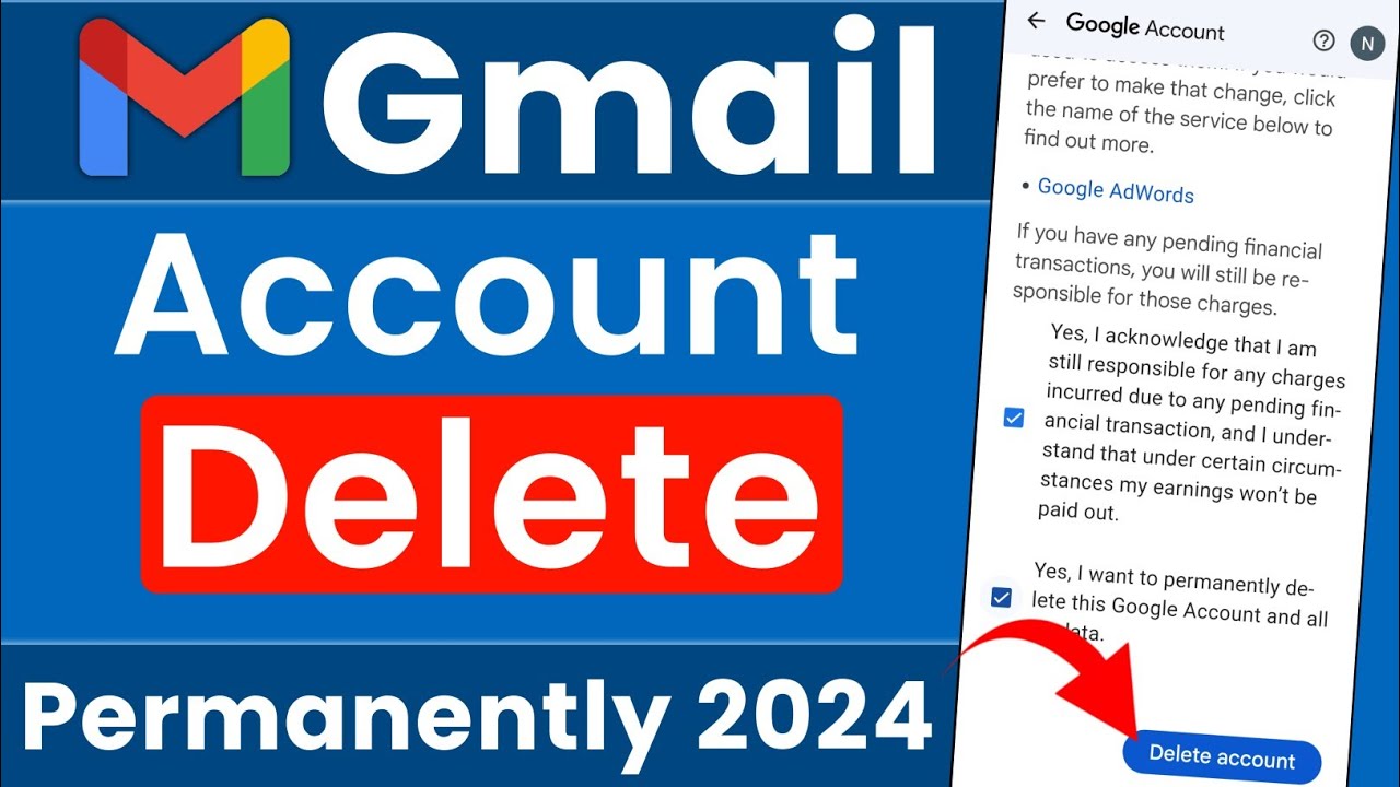How To Delete Google Account Permanently | Gmail Account Delete Kaise ...