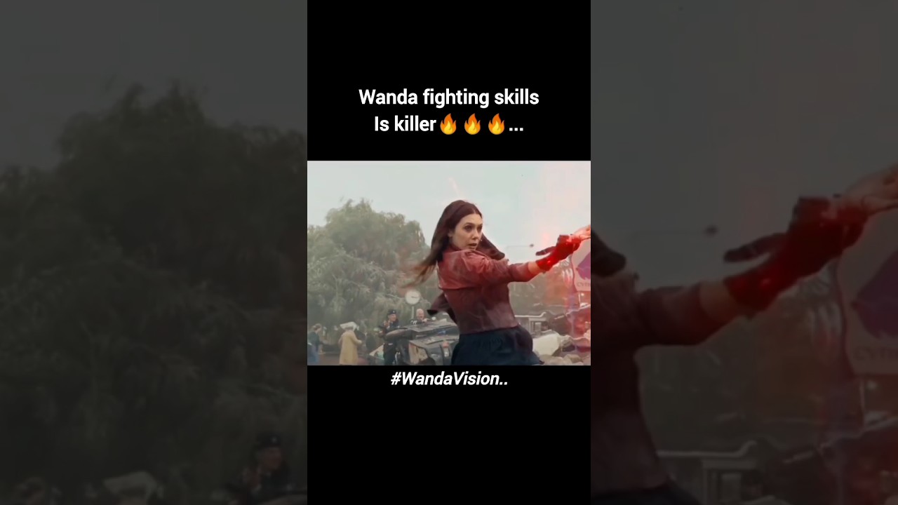 Wanda fighting Skill🔥🔥🔥is Amazing..Wanda 😎#attitude #marvel #mcu # ...