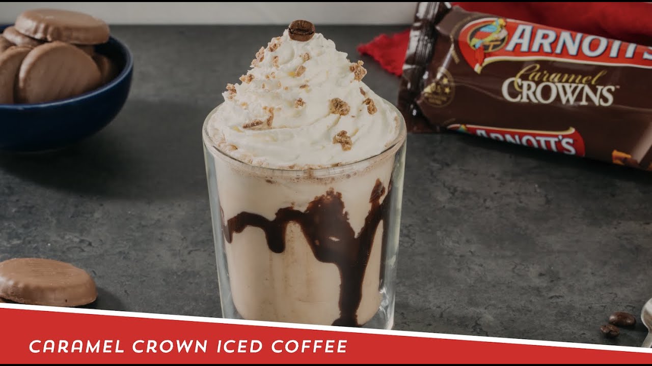 Arnott's Caramel Crown Iced Coffee - YouTube