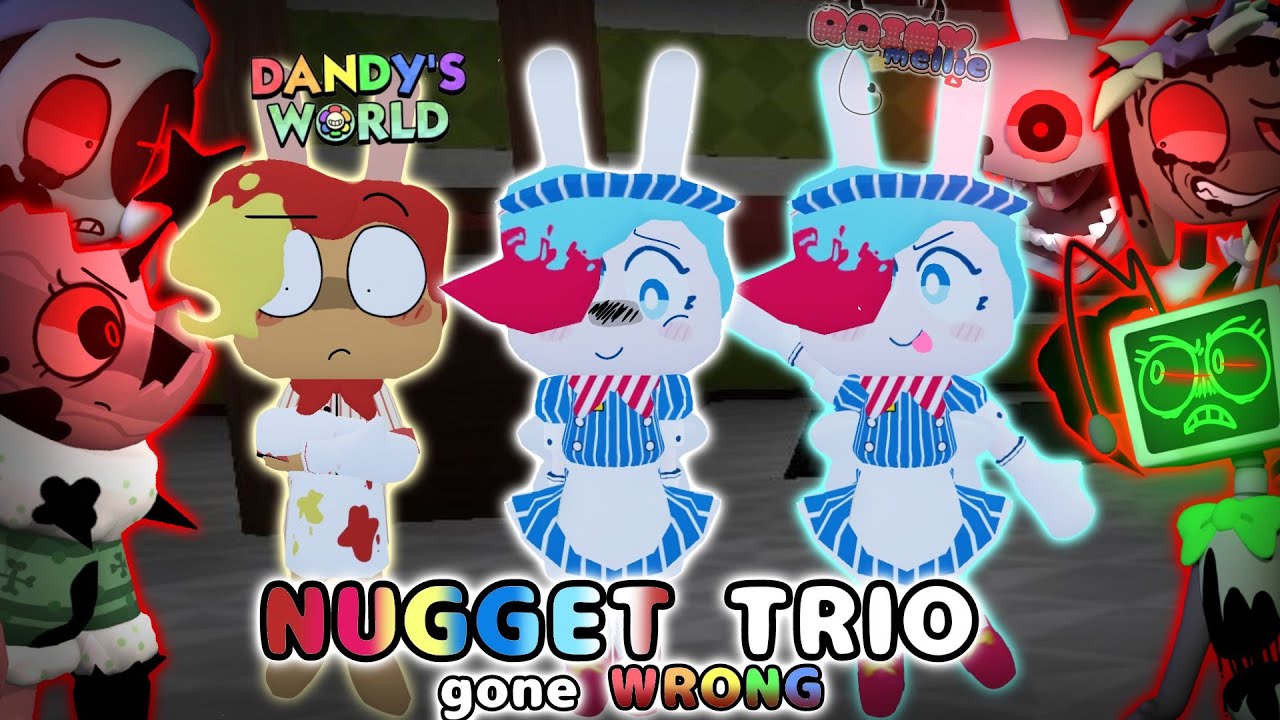 🌭 NUGGET TRIO GONE *WRONG* 🌈 - Dandys World Modded Gameplay Trios #4 ...