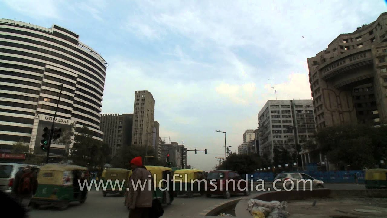 High-rise buildings in Connaught Place, New Delhi - YouTube