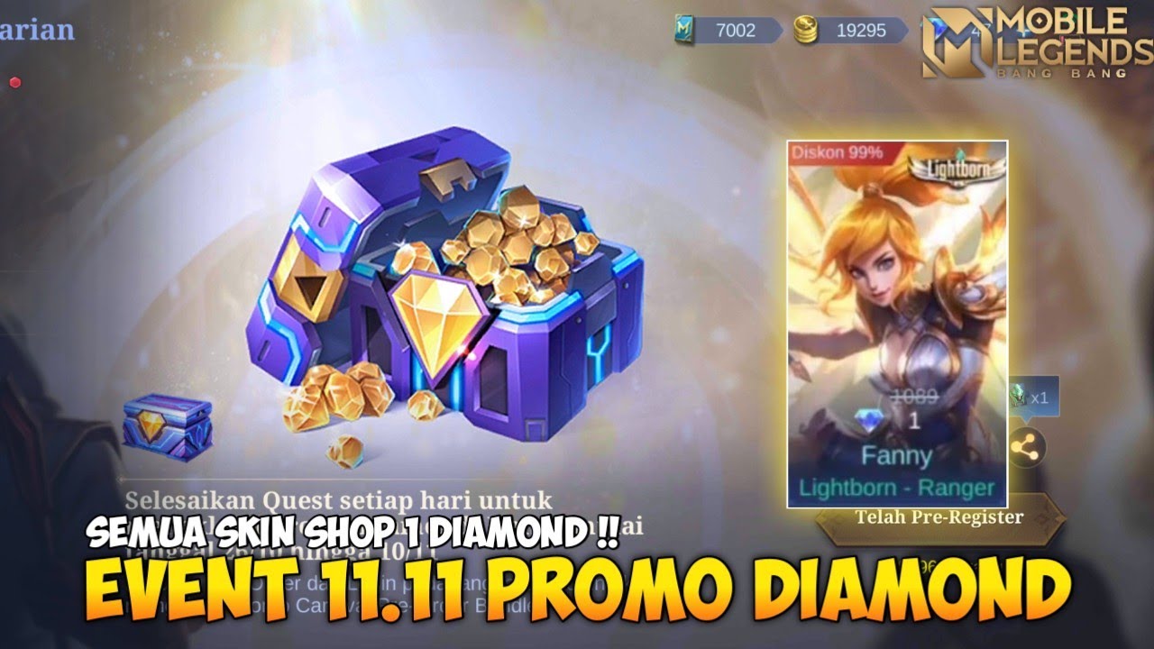 Event 11.11 Diamond Kuning Mobile Legends 2022 !! SEMUA SKIN JADI 1 ...