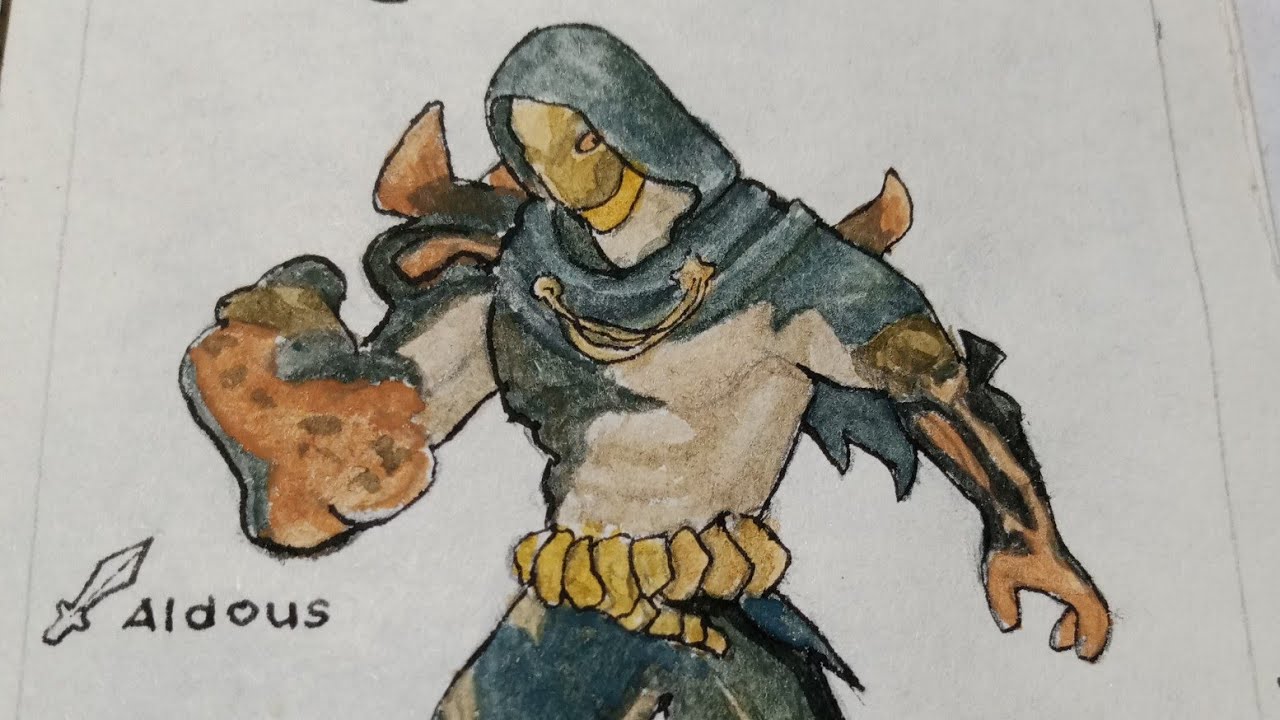 Drawing Aldous: mobile legend - YouTube