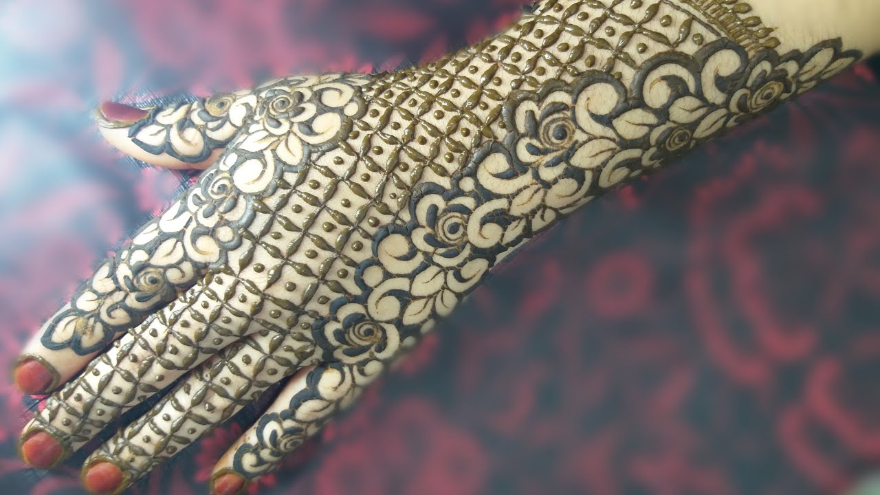 INDO-ARABIC MEHENDI DESIGN| Grids and Reverse Filling Design| Modest ...