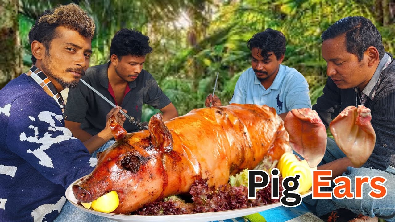 Delicious Pig Ears Recipe You Must Try| Group Camping - YouTube
