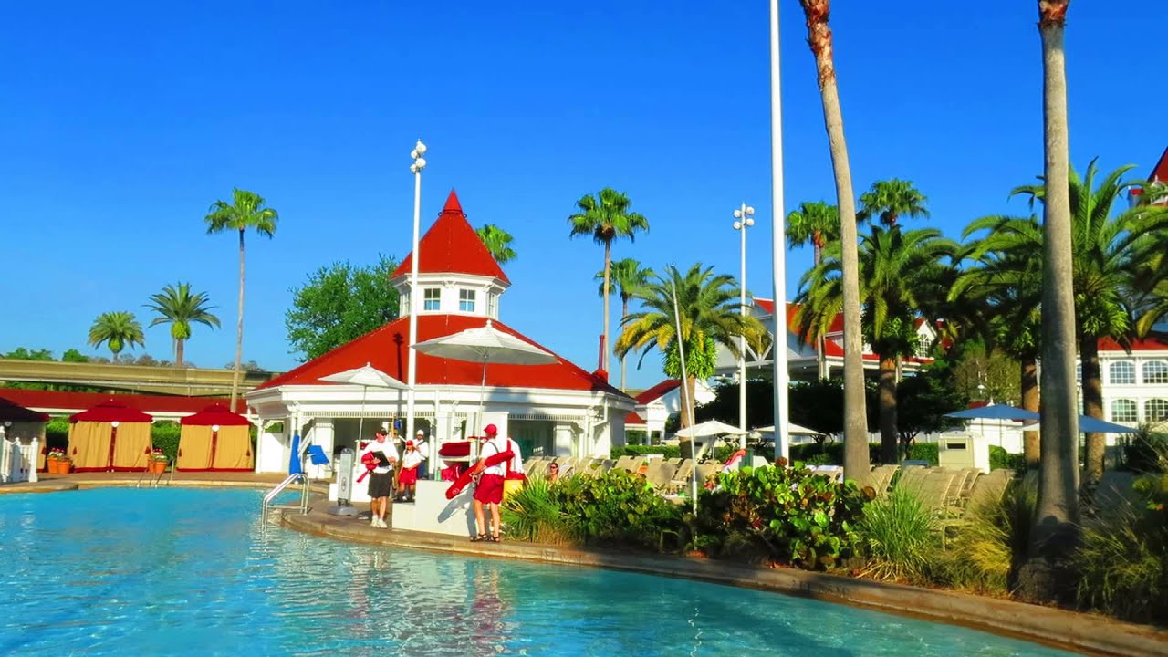 Beach Pool at Disney's Grand Floridian Resort - YouTube