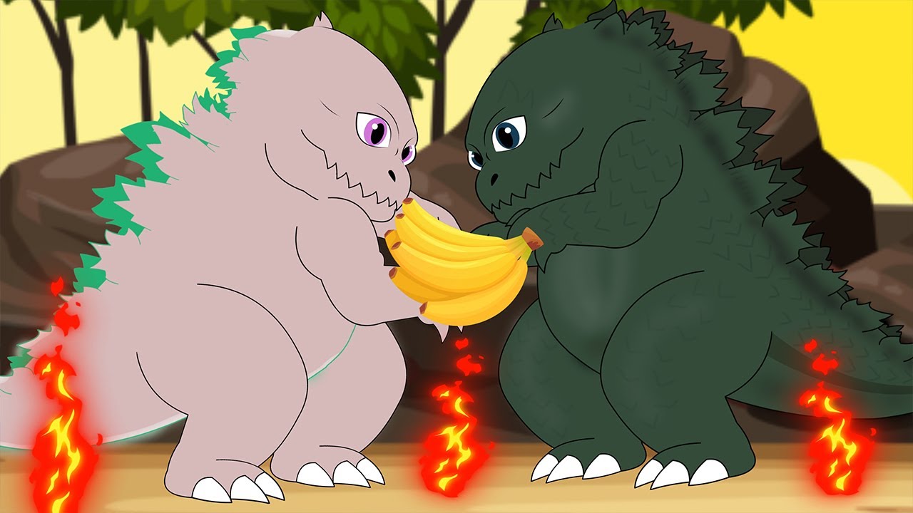 Baby Godzilla vs Godzilla - Monster Godzilla Animation Cartoon by Dina ...