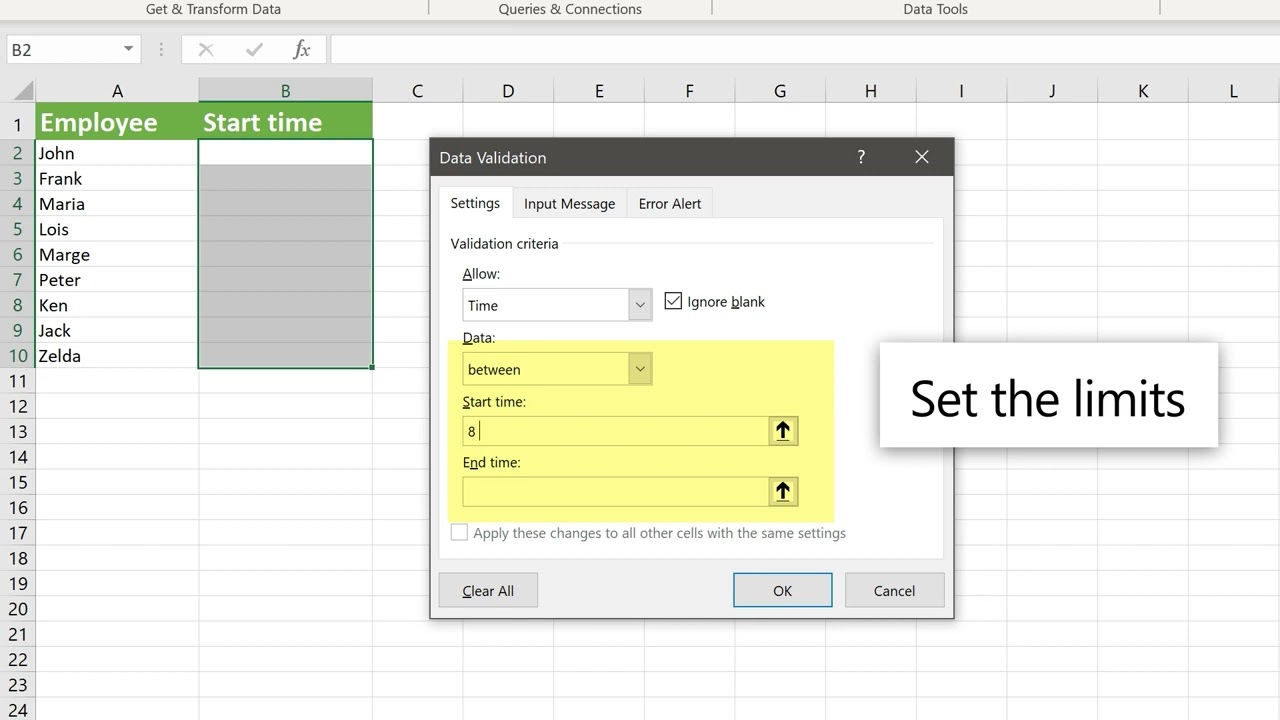 Excel Apply Data Validation To Cells YouTube Excel Apply Data Validation To Cells YouTube