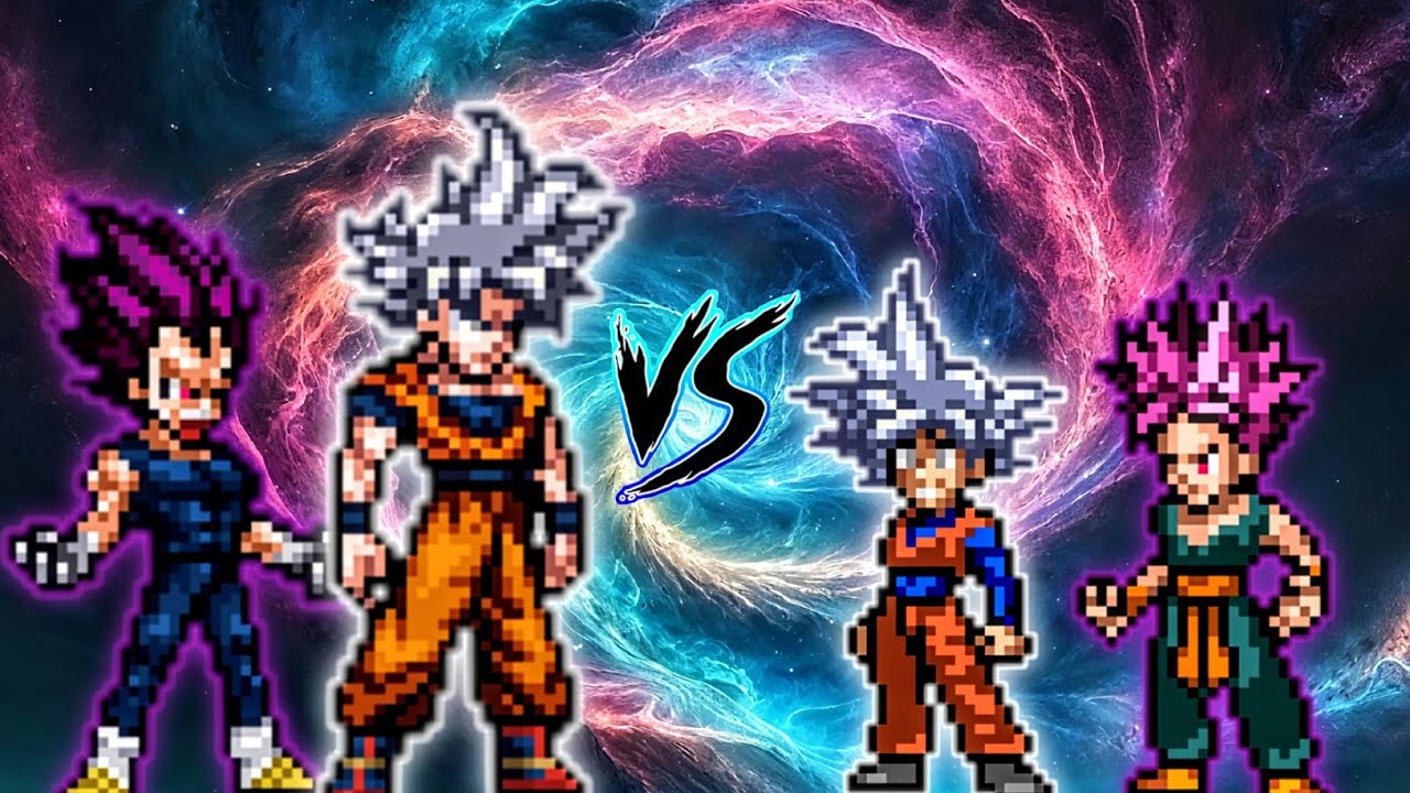 Goku DBS V3.5 OP (all form) & Vegeta DBS OP (all form) VS Goten MUI OP ...