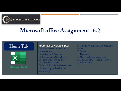 Microsoft Excel Assignment - 02 - YouTube