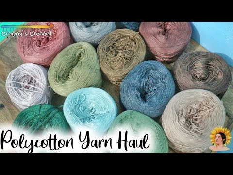 YARN HAUL "Polycotton" Baguio Yarn | Entangled Yarn - YouTube
