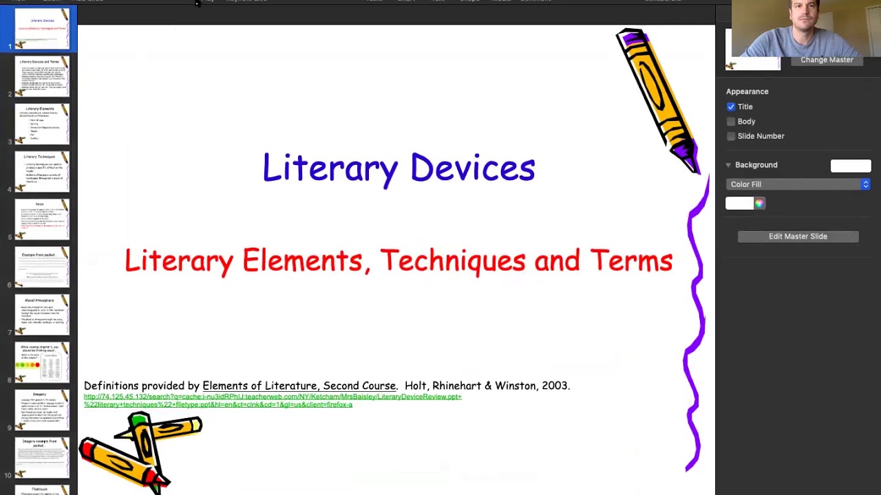 Literary Devices Lesson - YouTube