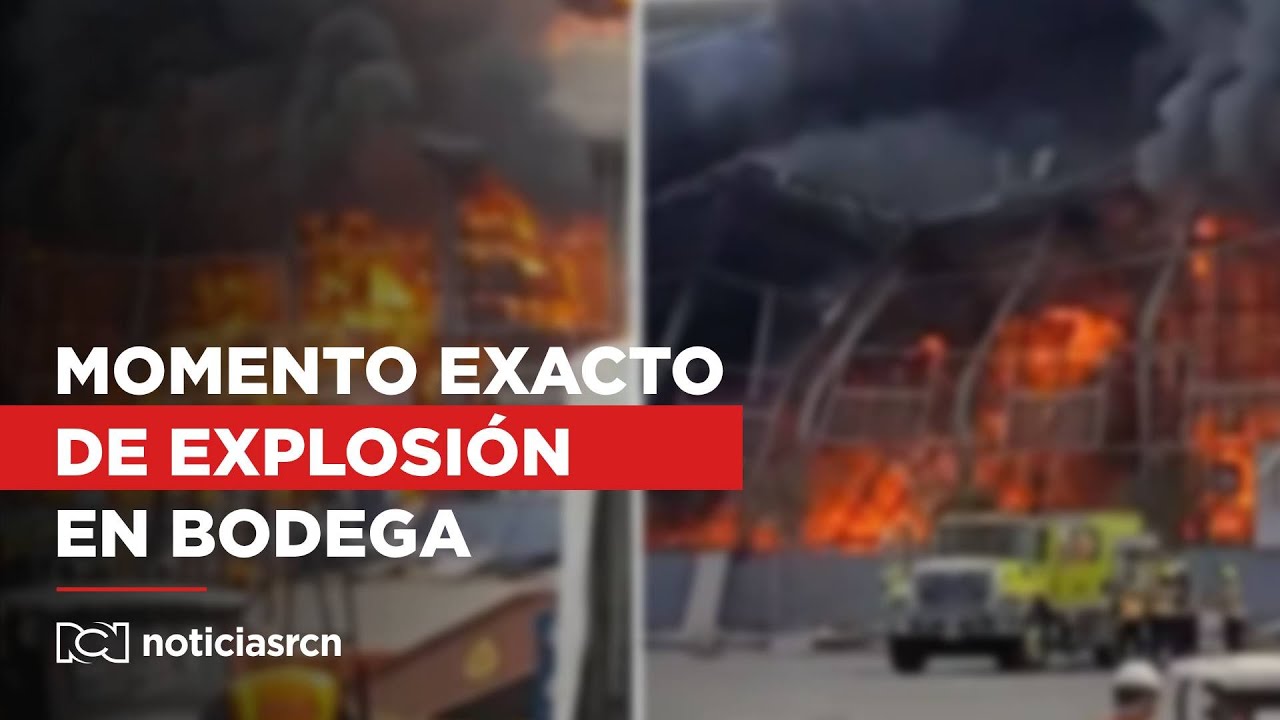 Video: momento exacto de la impresionante explosión en bodegas de ...