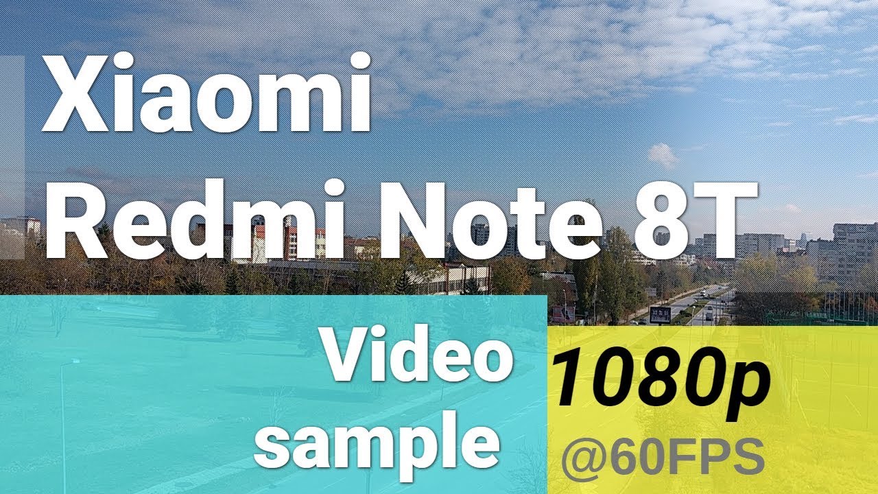 Xiaomi Redmi Note 8T 1080p@60fps video sample