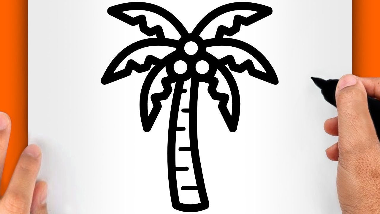 (TEGNE VIDEOER) SØTE TEGNINGER AV TRÆR | HVORDAN MAN TEGNER ET KOKOSNØTTTRE TEGNING - YouTube
