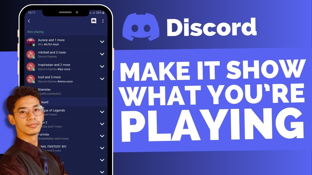 How To Make It Show What You're Playing On Discord ! - YouTube