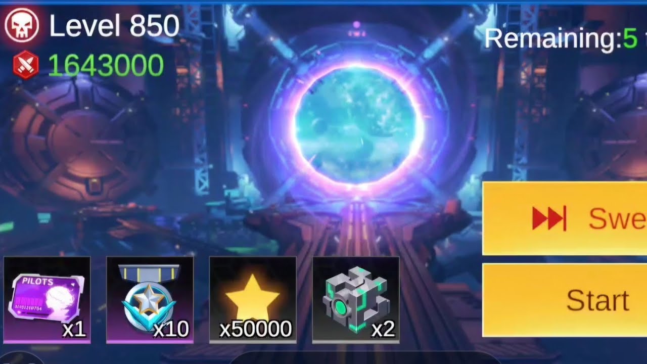 Tower Challenge Event Levels 850- 854- Thor Main Gun- Concourer- Wing ...