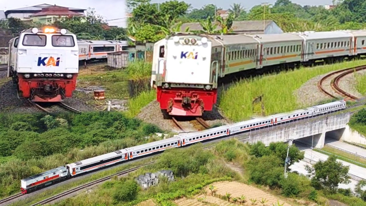 MOMEN LANGKA JALUR SELATAN BOGOR SUKABUMI ! Kereta Luar Biasa Ditarik ...