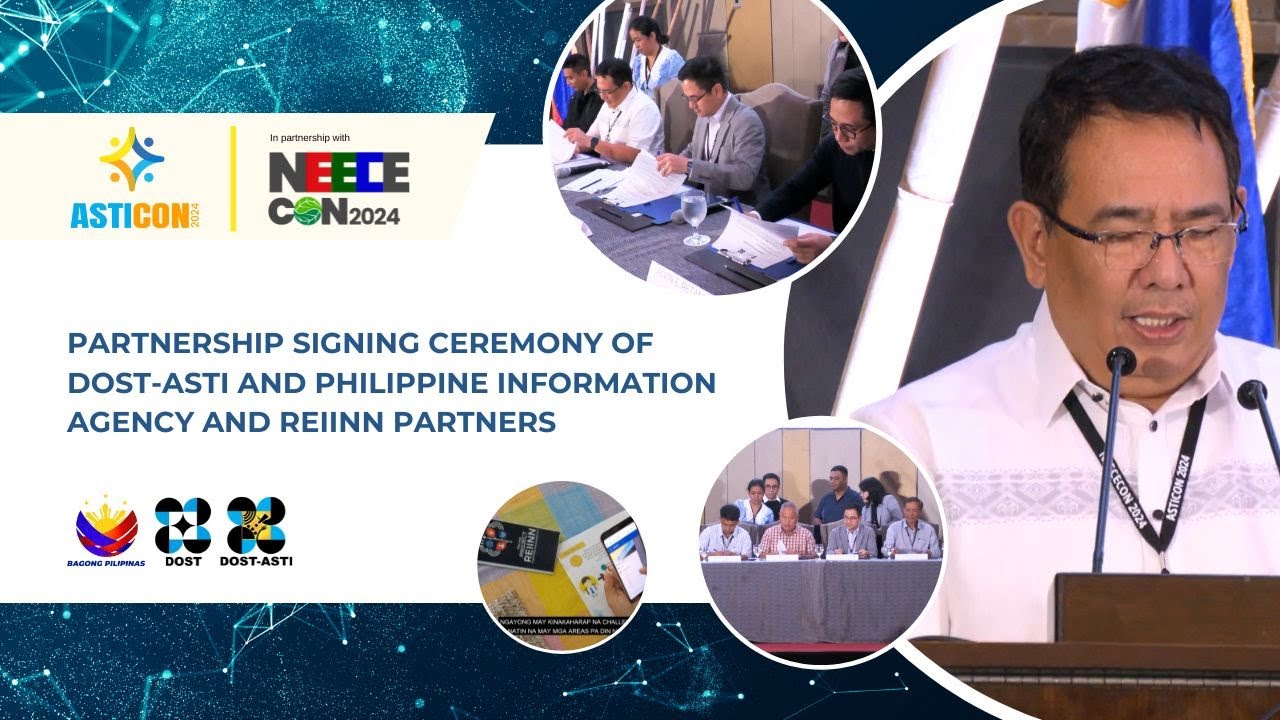 Partnership Signing Ceremony of DOST-ASTI and PIA & REIINN Partners ...
