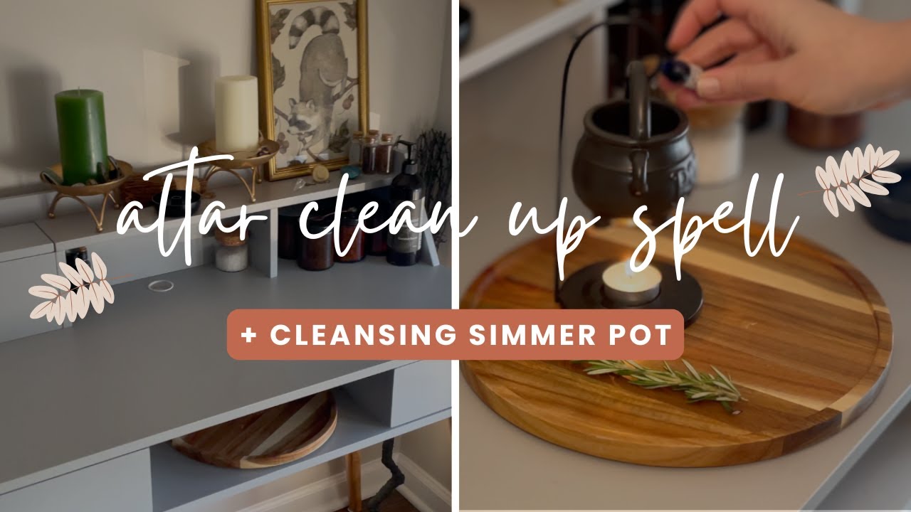 Minimalist altar cleansing, blessing ritual, and simmer pot for ...