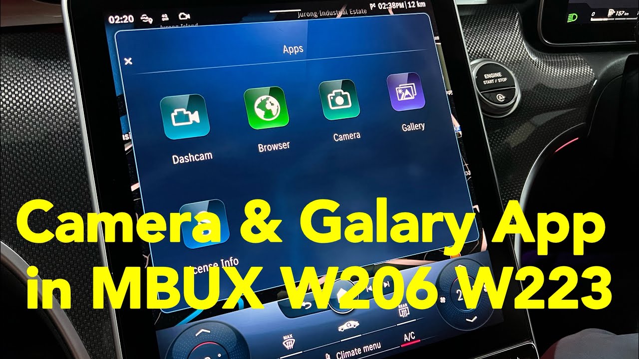 Camera and Galary App in W206 C200 2022 Demonstrated - YouTube