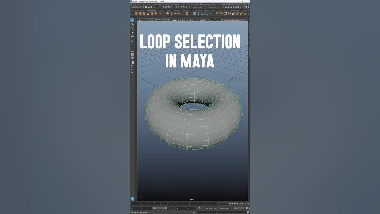 Master Loop Selection in Maya | Quick Modeling Shortcut #mayamodeling #maya3dmodelingmalayalam ...